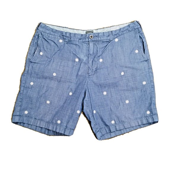 J. Crew | Shorts | J Crew New York Nautical Helm Sailing Wheel Chambray ...